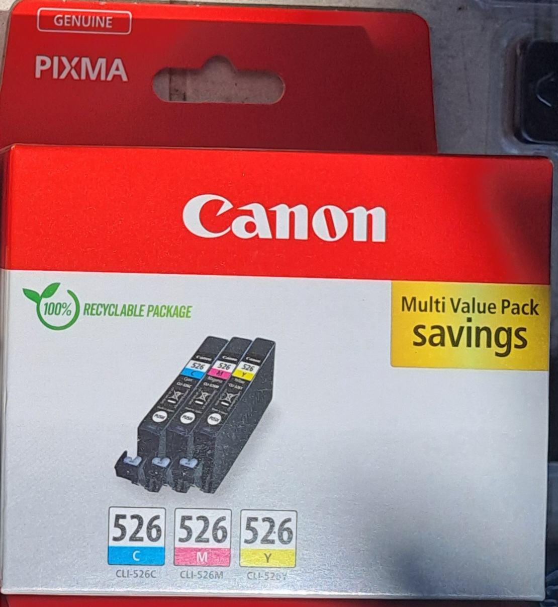 Canon multipack CLI 526 C/M/Y boje