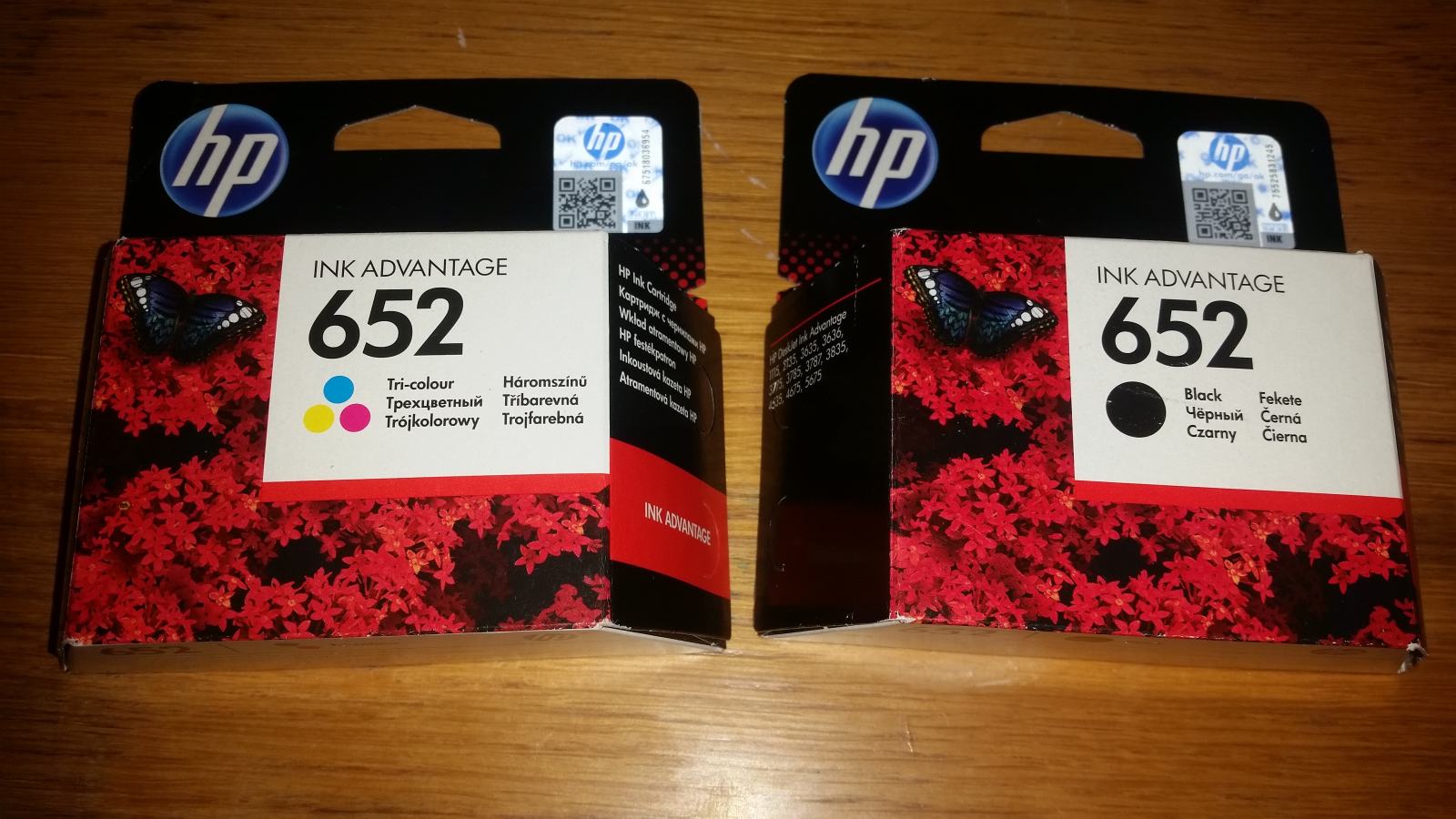 HP Ink Advantage 652 Original tinte