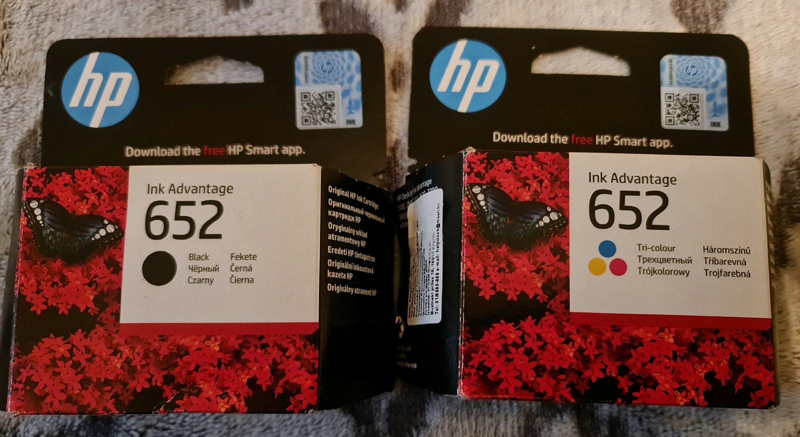 Ink Cartidge Hp 652 tri color i black