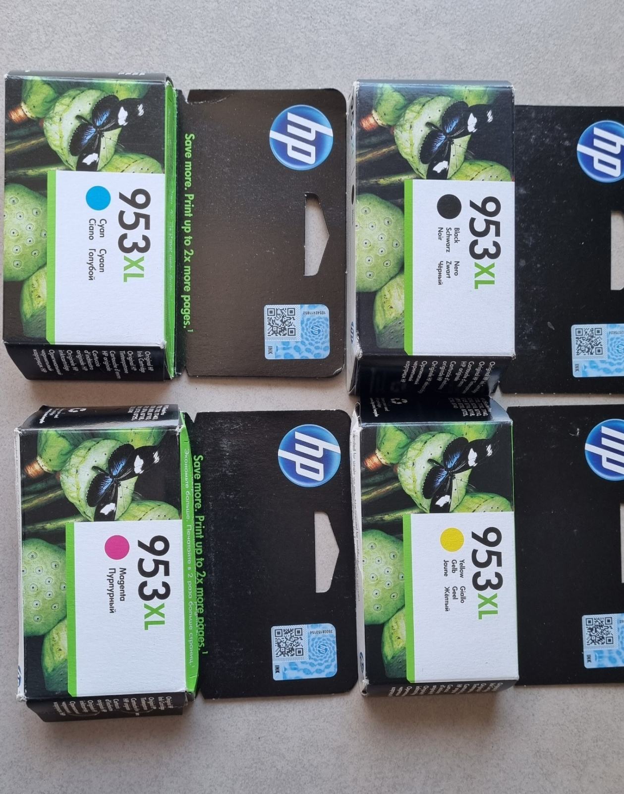 Set HP tinte 953 XL novo