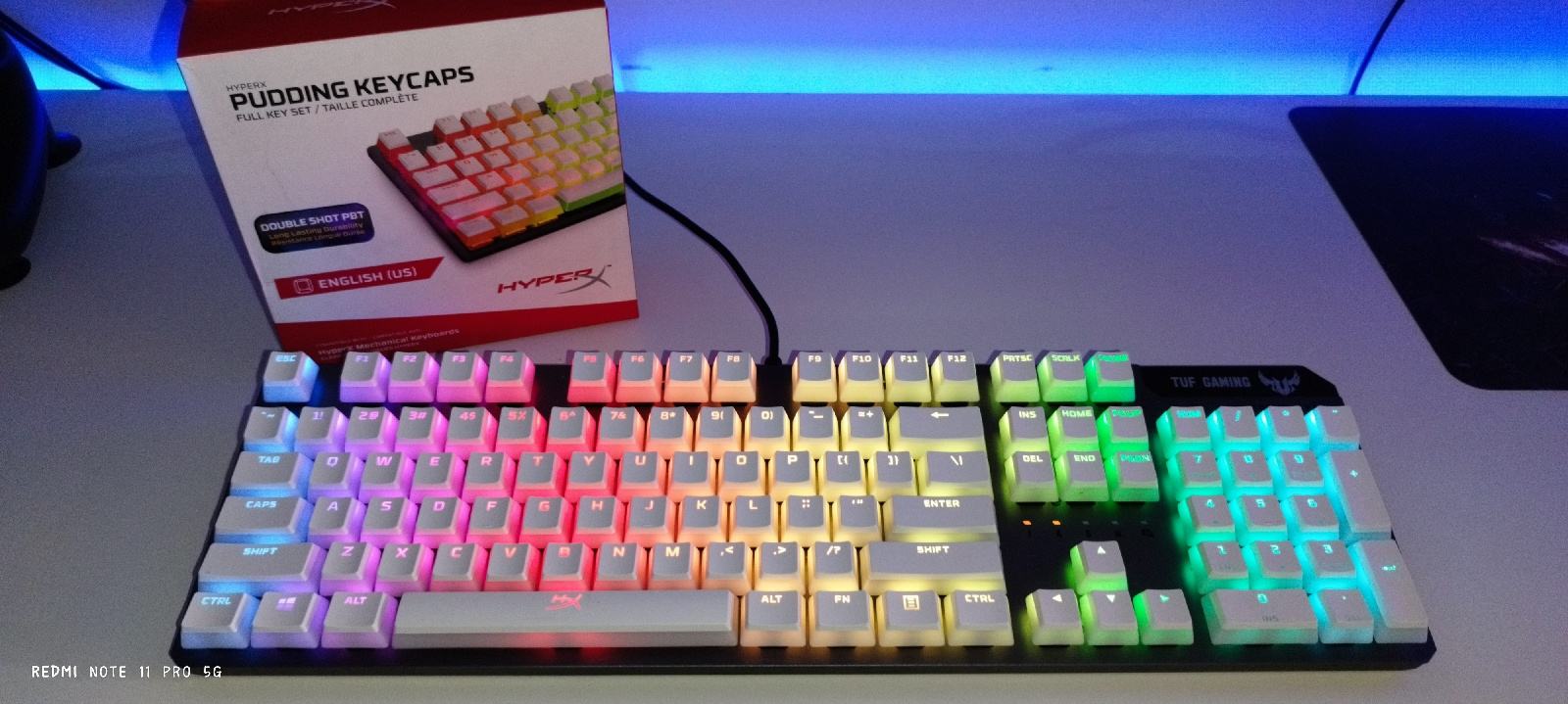 Asus TUF GAMING K7 + HyperX Pudding Keycaps