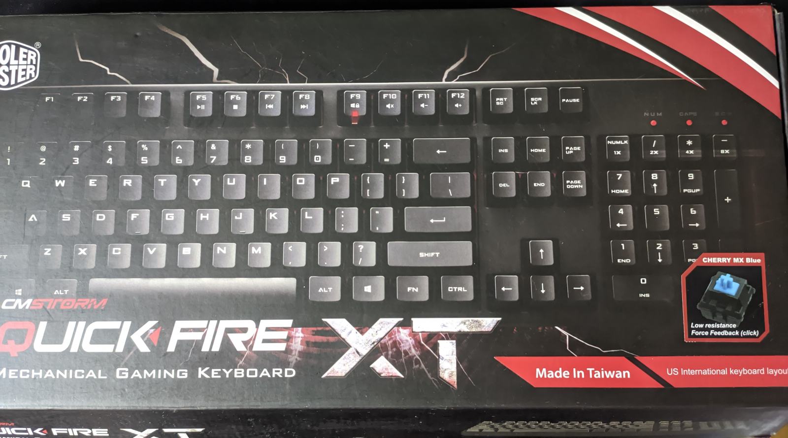 Cooler Master CM Storm QuickFire XT Tipkovnica || MX Cherry BLUE