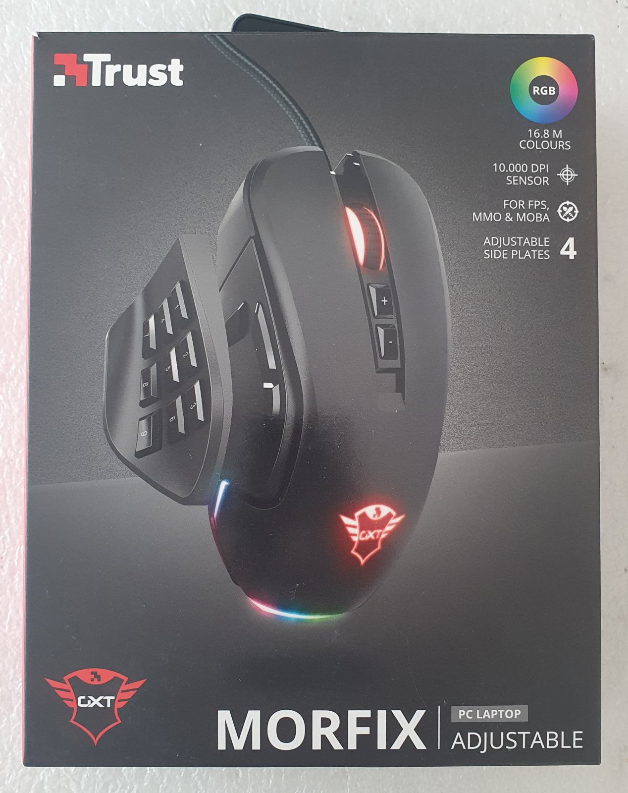 Gaming Mouse - Gaming Miš Trust Morfix GXT 970 RGB Crna