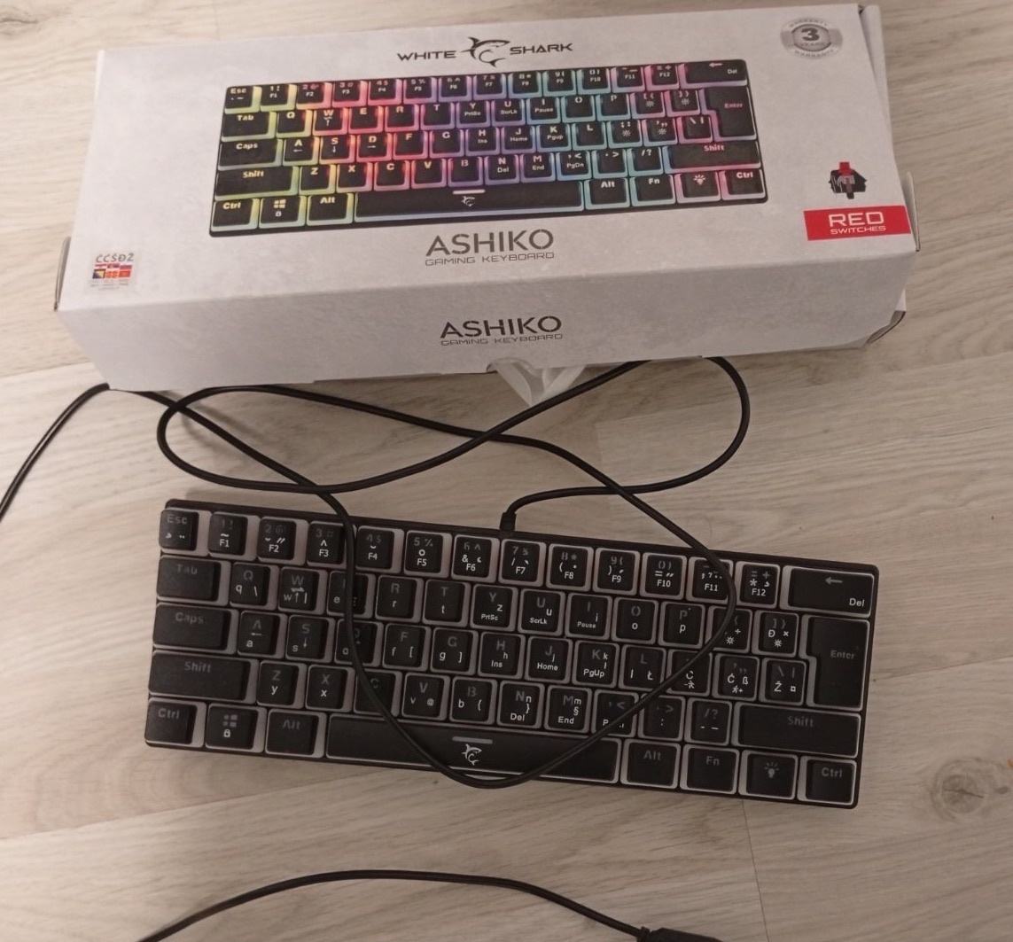Gaming Tipkovnica White Shark Ashiko Red switches