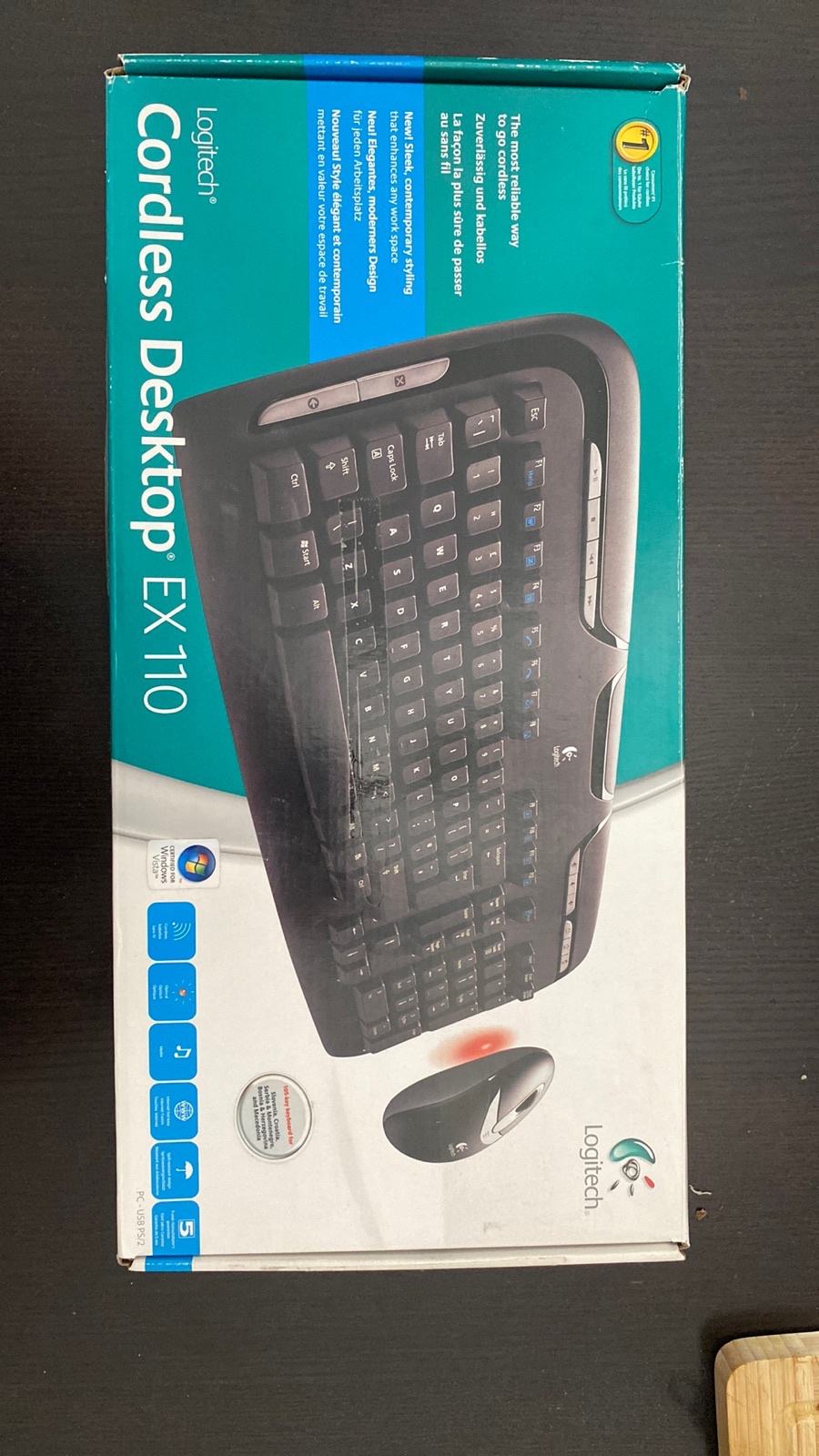 Logitech EX 110 bežični mis i tastatura
