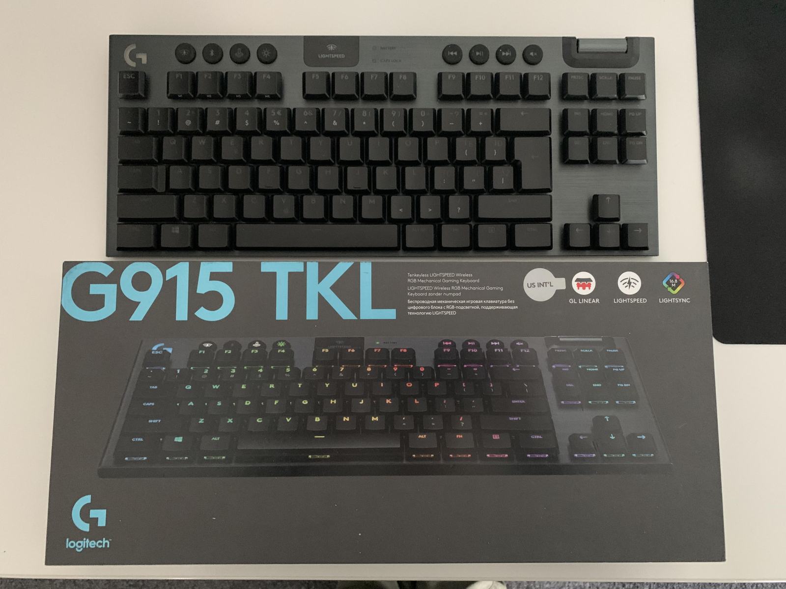 Logitech G915 TKL, Linear, HR Layout, bežična tipkovnica