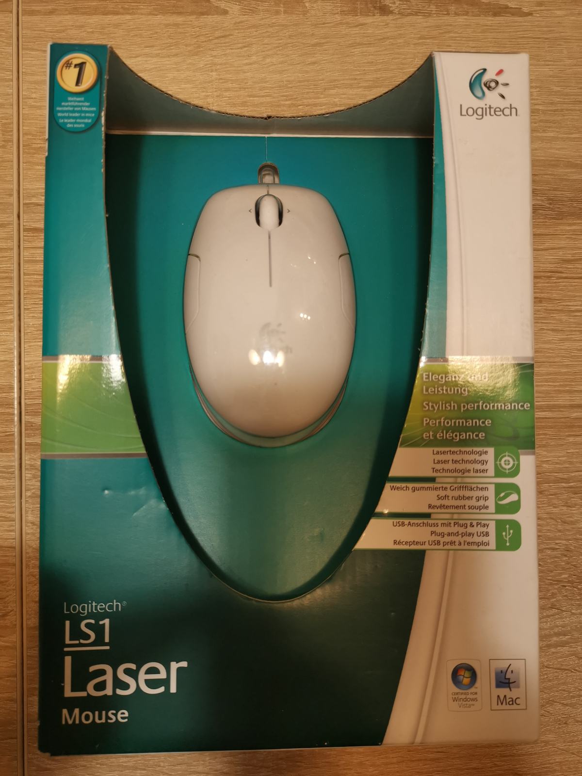 Logitech LS1 USB Laserski žičani miš bijeli | Novo | Orig. | Račun R1