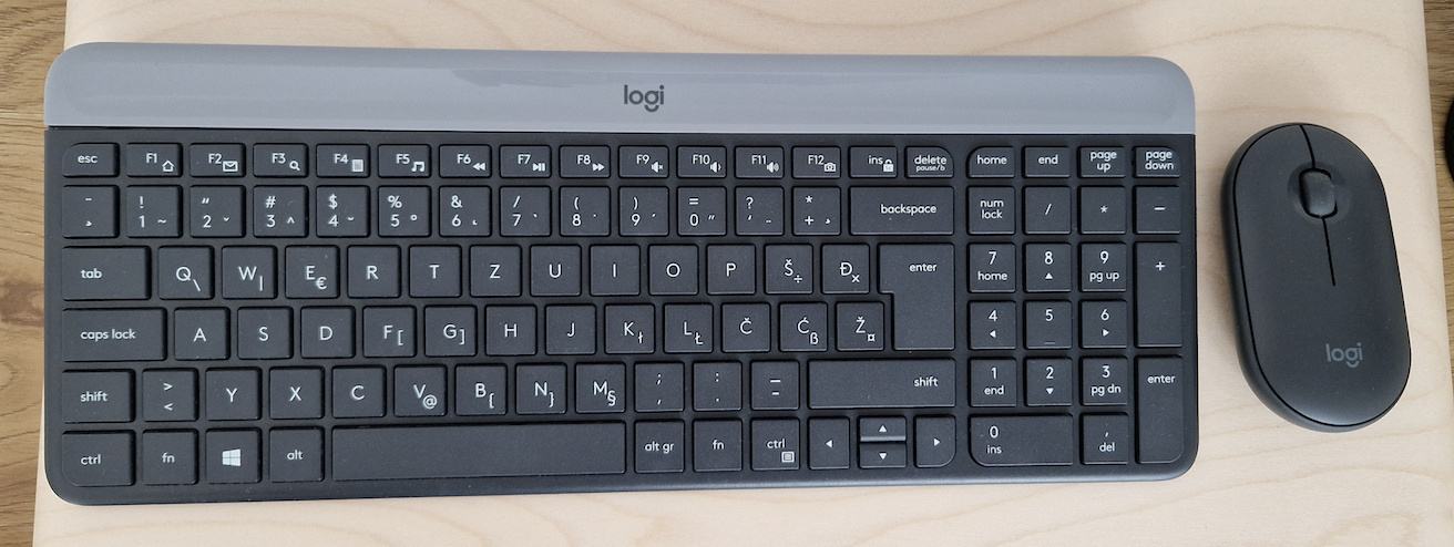 Logitech MK470 SLIM COMBO tipkovnica i miš