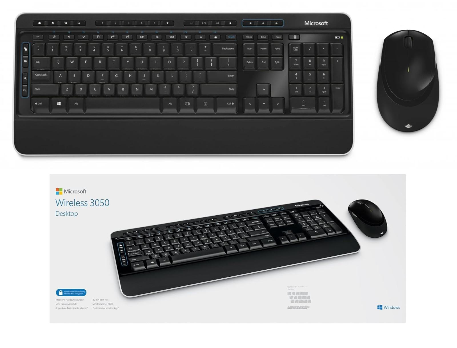 Microsoft Wireless 3050 Desktop *novo*