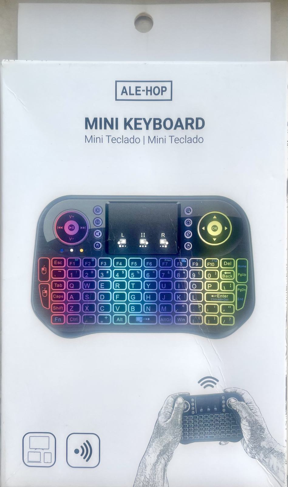 Mini bežična tipkovnica s touchpadom ALE-HOP mini keyboard nekorišteno