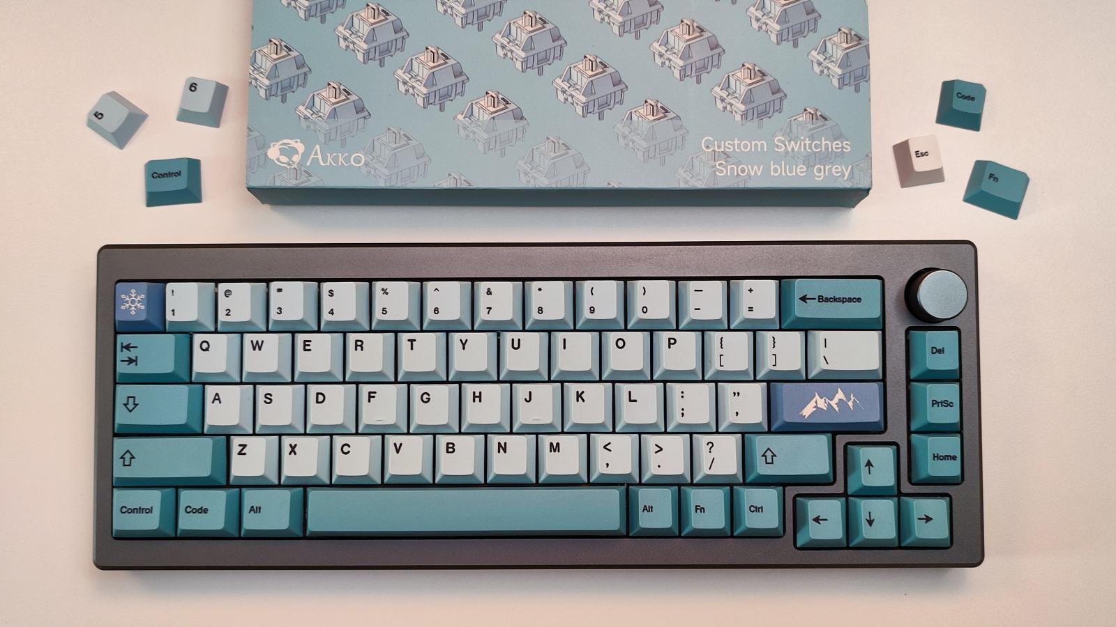 NOVA modana Akko MOD008 i CS Snow Blue Grey GMK Iceberg