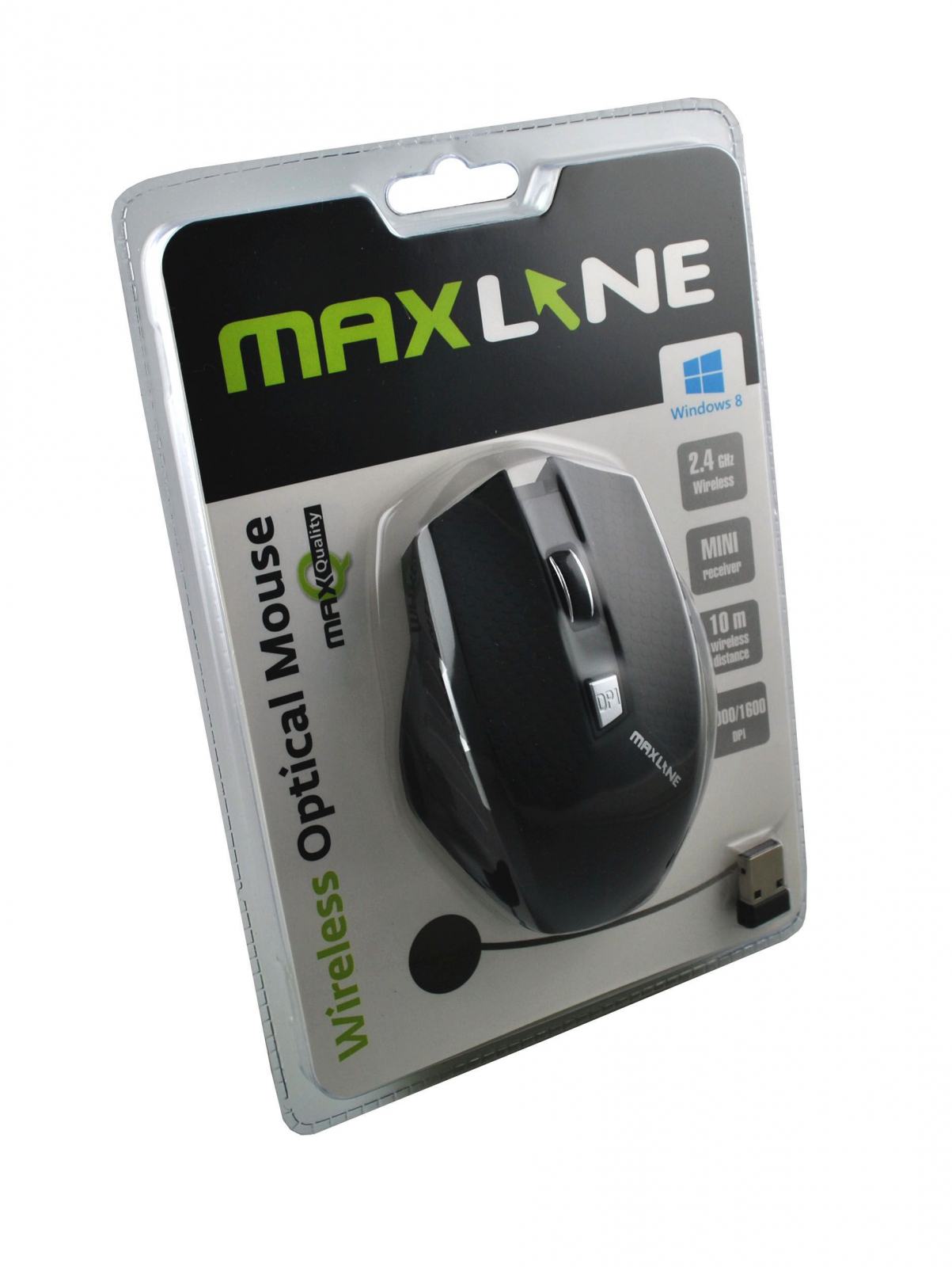 MOUSE WIRELLES ----MAXLINE--2,4GHz MICRO USB RECEIVER 6 TIPKI 3800DPI