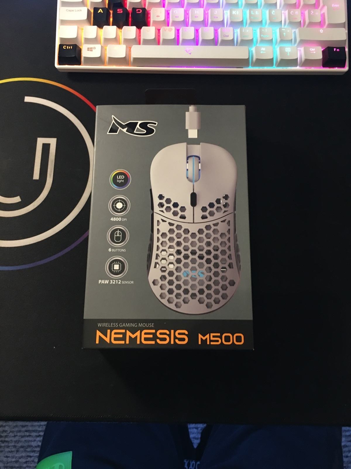 NOVI MS Bežični RGB Gaming Mis