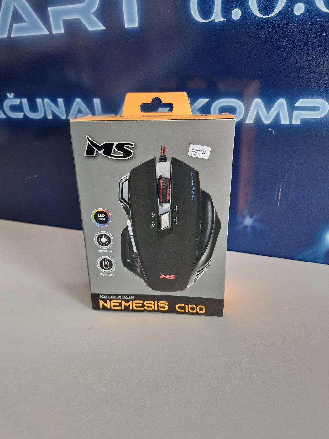 MS NEMESIS C100, gaming miš, 3200 DPI - Račun / R1 / Jamstvo