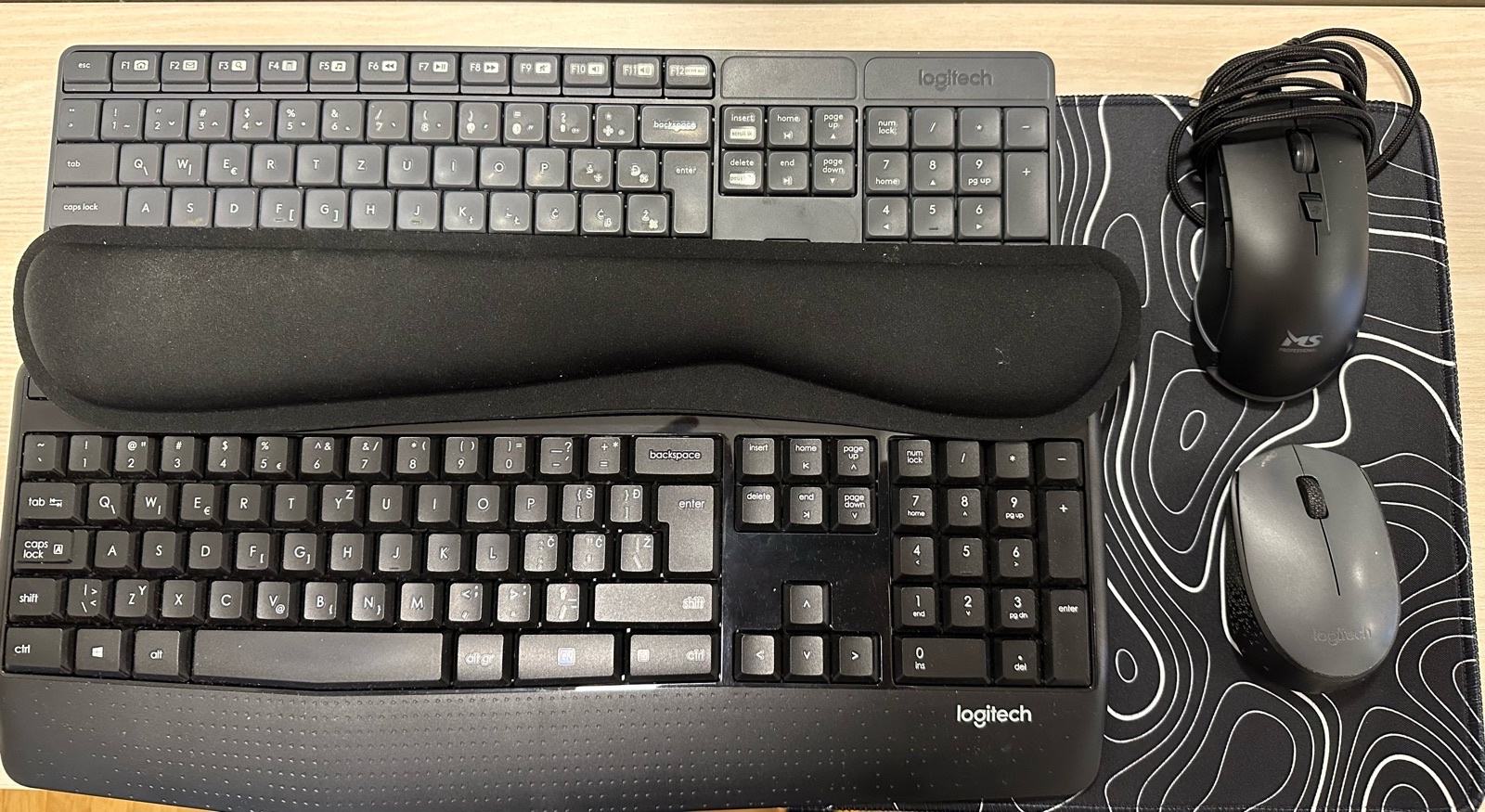 Poklanjam Logitech K235 i K345 (+2 misa, podloga i armrest)