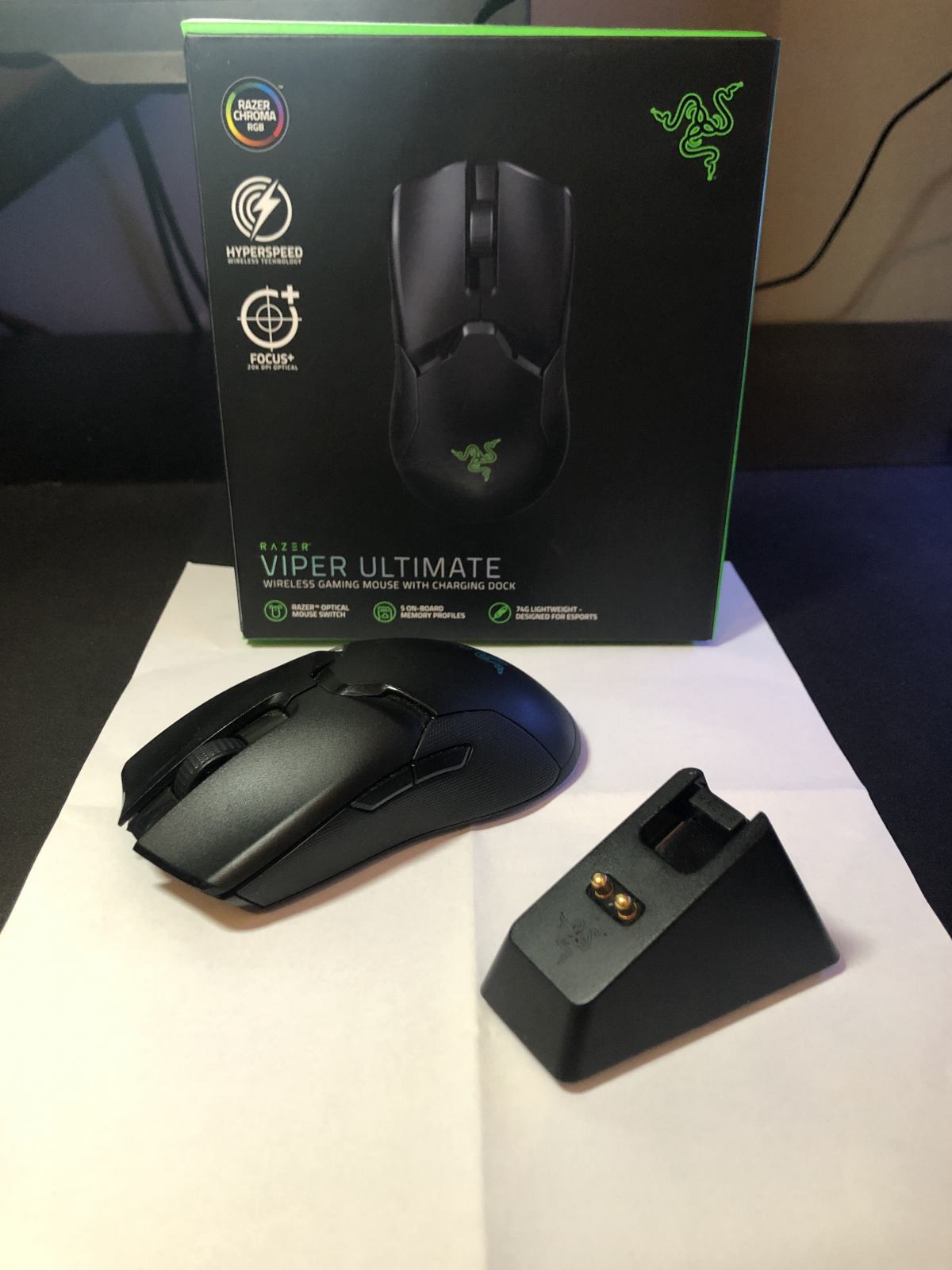 Razer Viper Ultimate + Dock (Garancija do kraja 2022.)