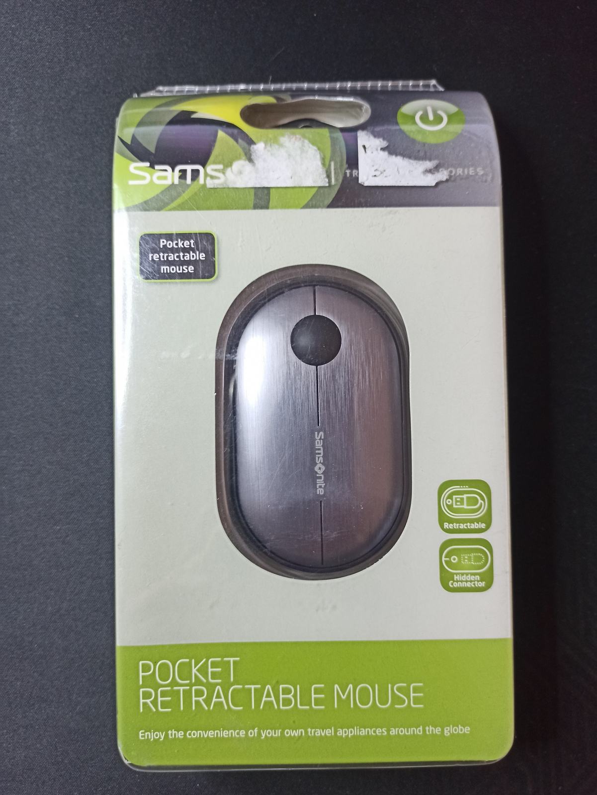 SAMSONITE POCKET RETRACTABLE MOUSE - prijenosni miš za laptop/komp