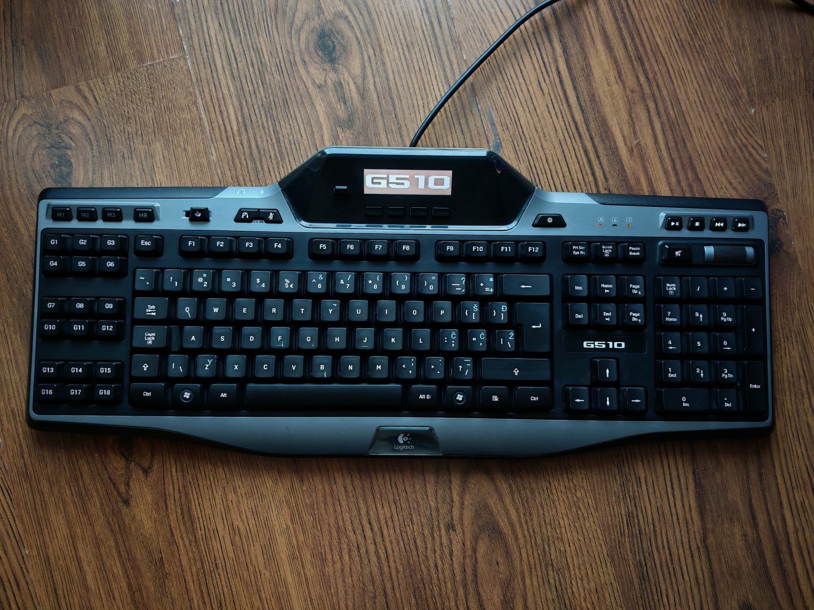 Tipkovnica Logitech G510 Gaming Keyboard, žična, USB, crna, očuvana.