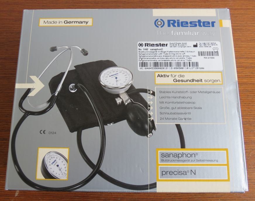 Tlakomjer Riester Sanaphon (analogni s integriranim stetoskopom)