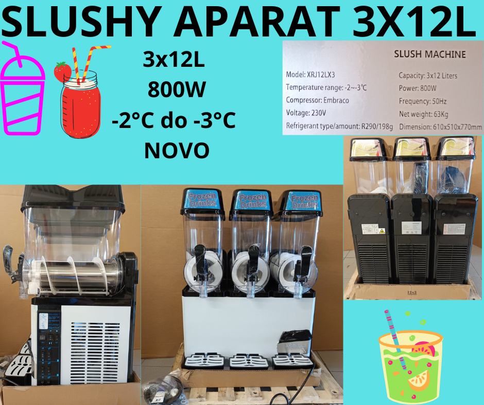 SLUSH APARAT 3X12L 800W