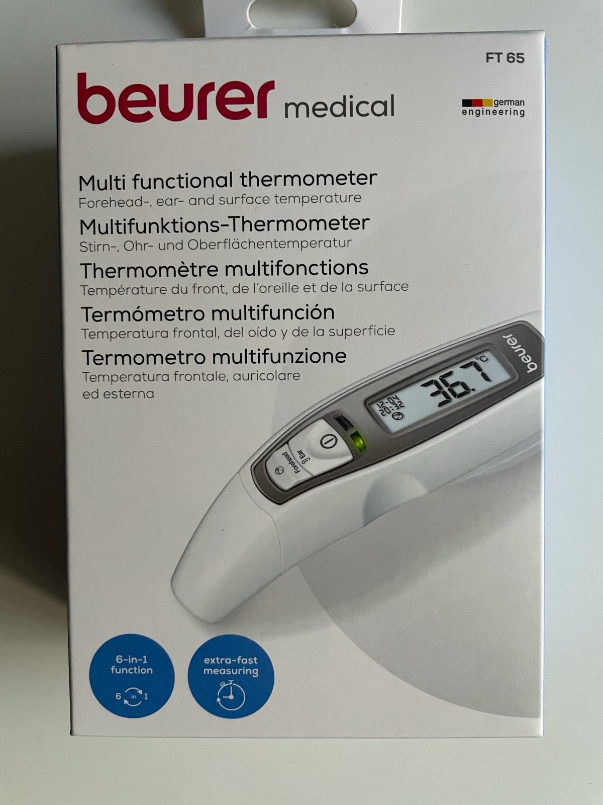 Toplomjer Beurer FT65