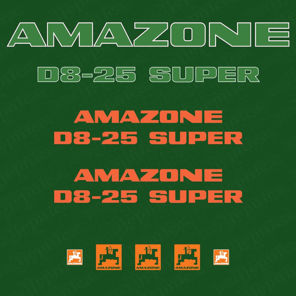Zamjenske naljepnice za poljoprivredni stroj AMAZONE D8-25 SUPER