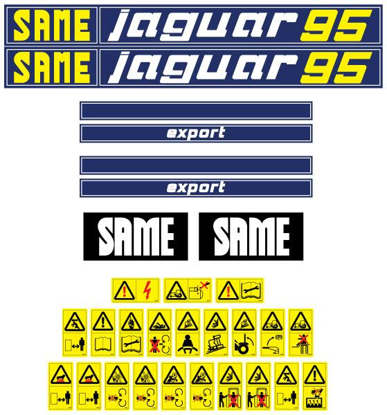 Zamjenske naljepnice za Same Jaguar 95