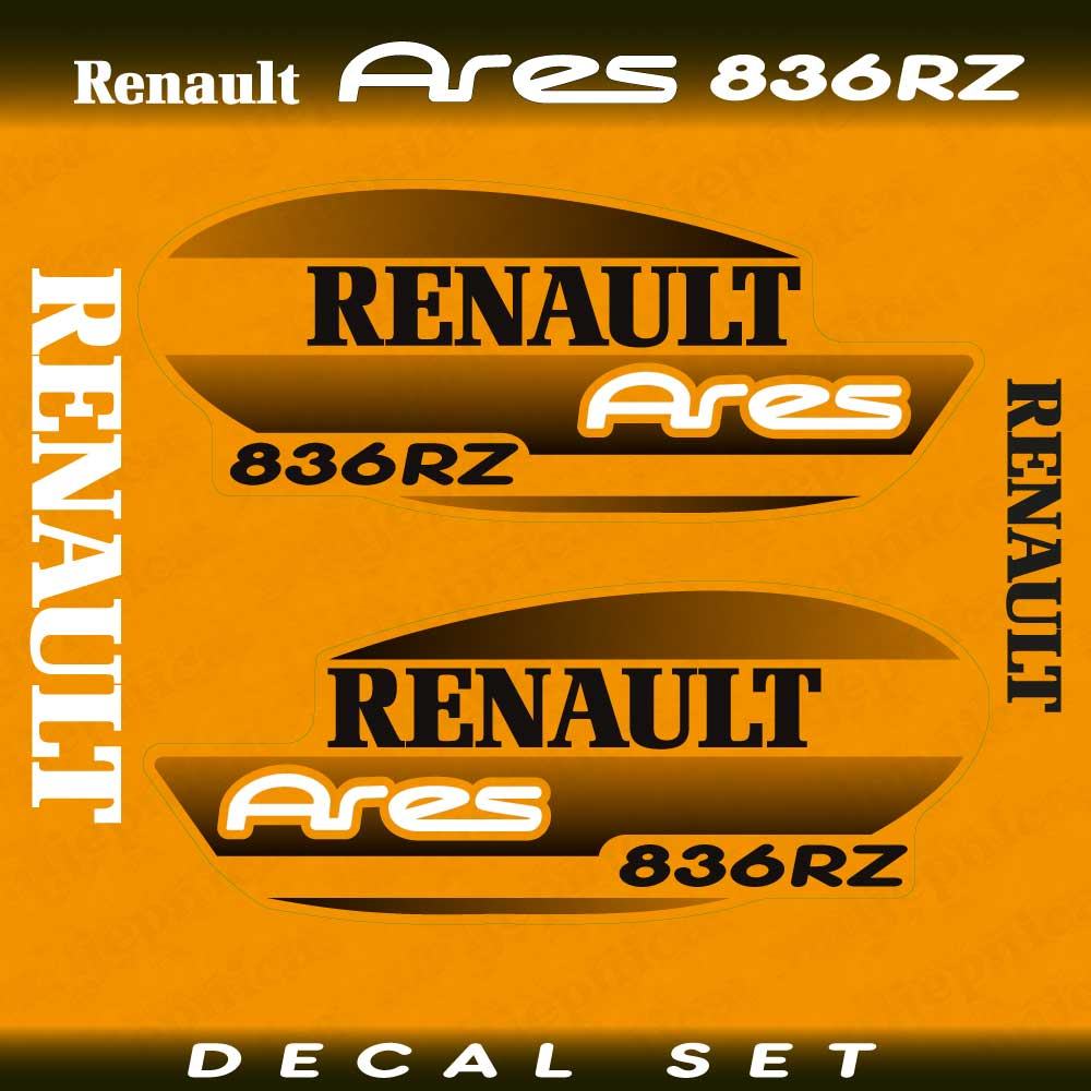 Zamjenske naljepnice za traktor Renault Ares 826 RZ