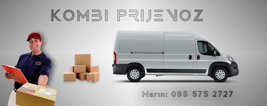 KOMBI PRIJEVOZ SELIDBE ZAGREB ☎ 095 575 2727 ☎