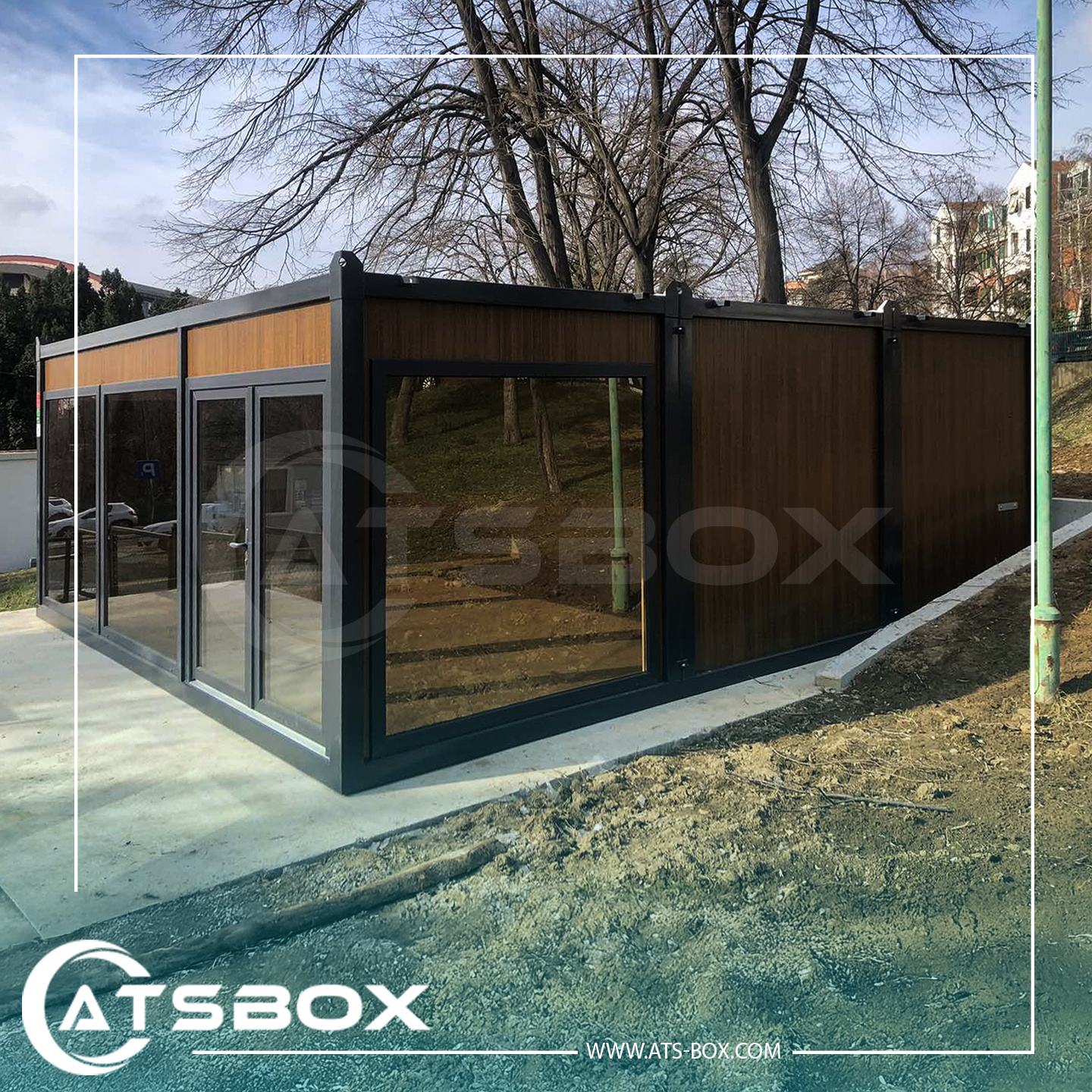 KONTEJNER - ATS VIKENDICA SA GARAZOM, STAMBENI,MODULARNI