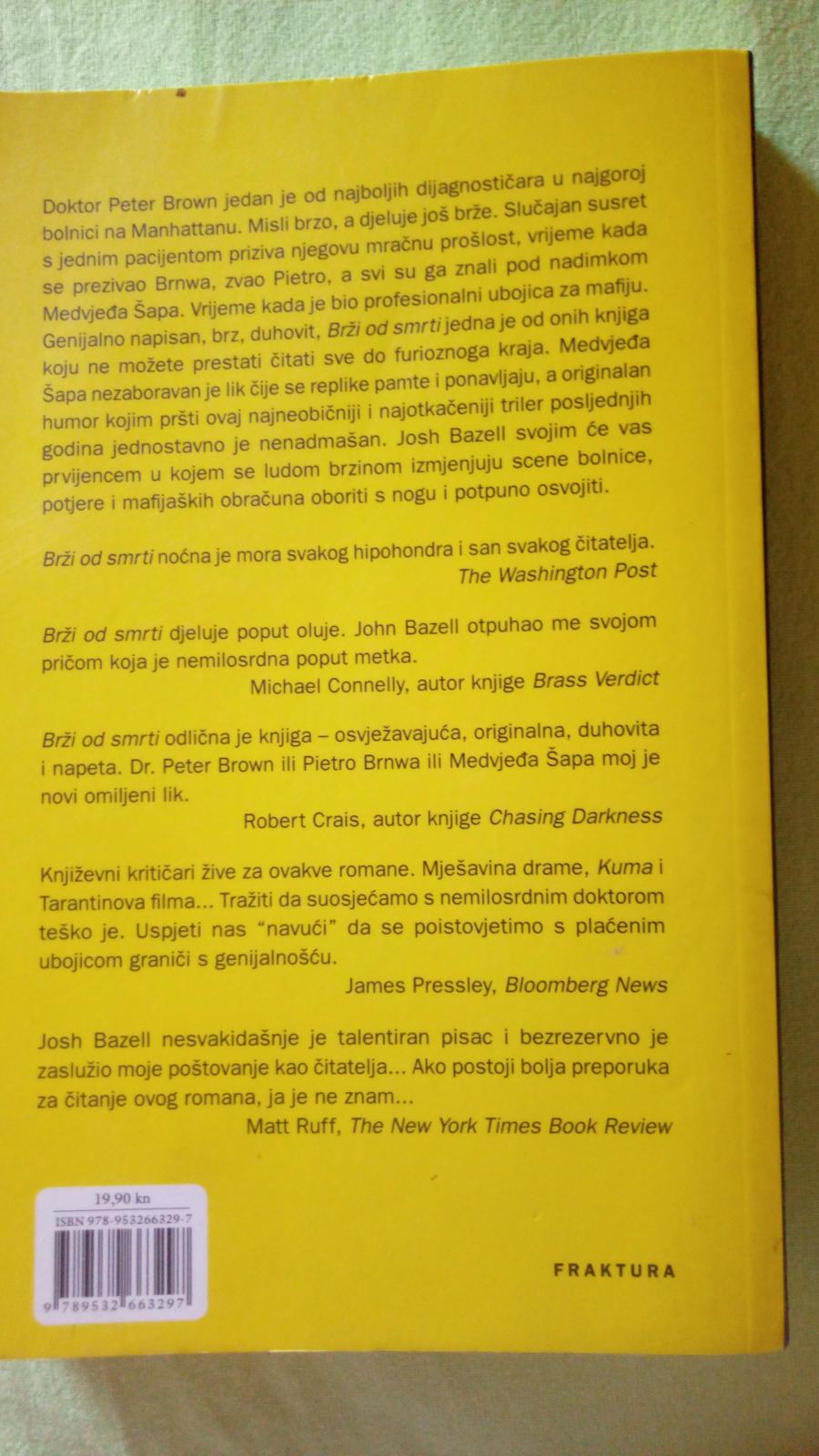 Josh Bazell BRŽI OD SMRTI