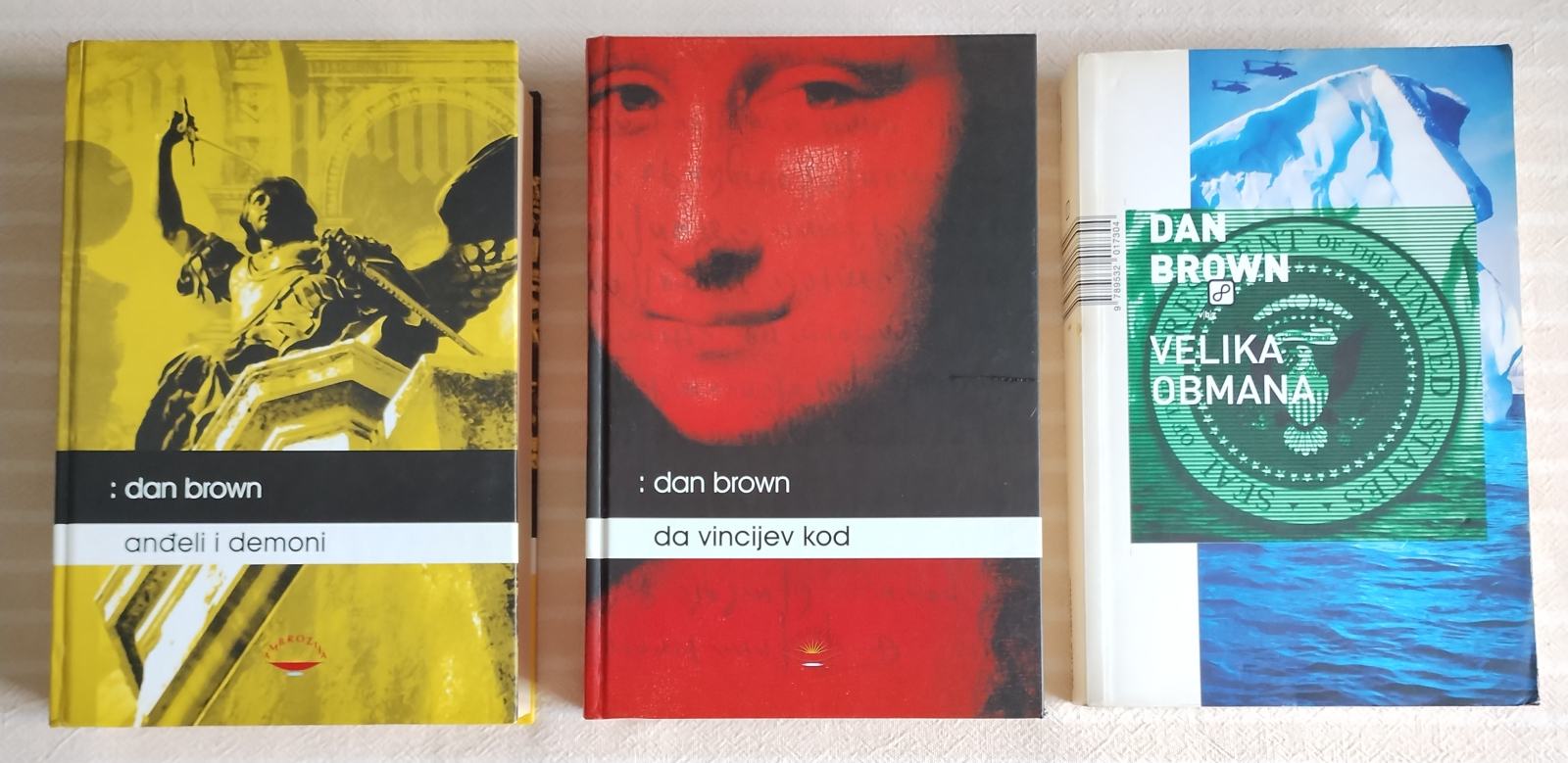komplet D.BROWN VELIKA OBMANA ANĐELI I DEMONI DAVINCIJEV KOD