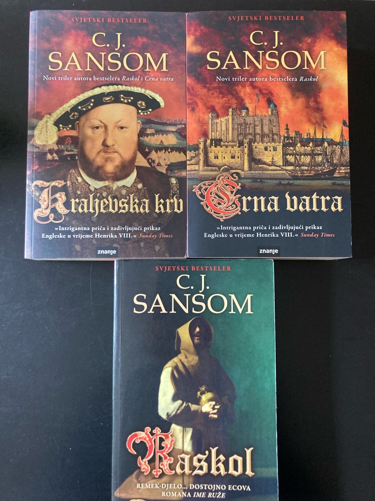 Sansom: Raskol, Kraljevska krv, Crna vatra