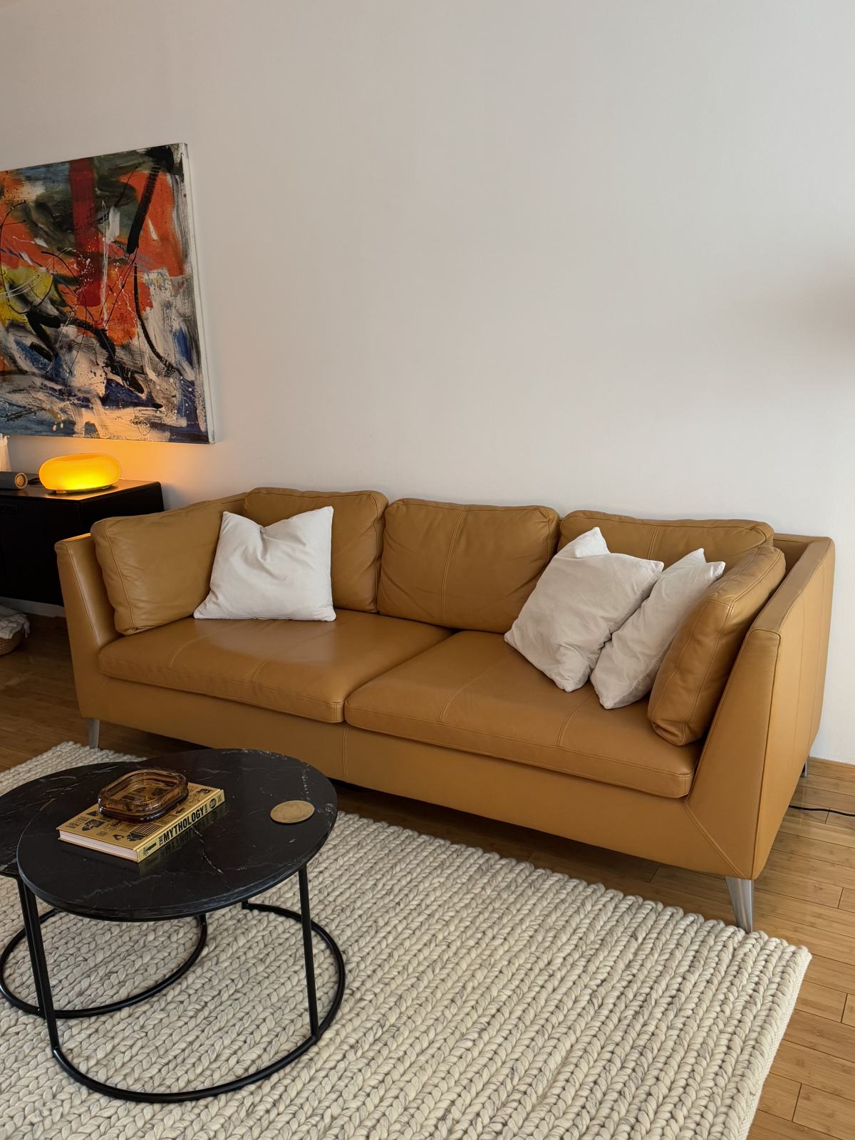 Trosjed IKEA Stockholm (Seglora) prava koža