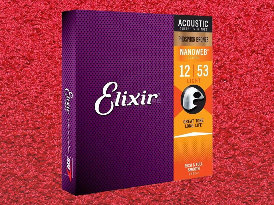 Elixir 16052 Acoustic NANOWEB Phospor Bronze Light 12-53 žice za akust