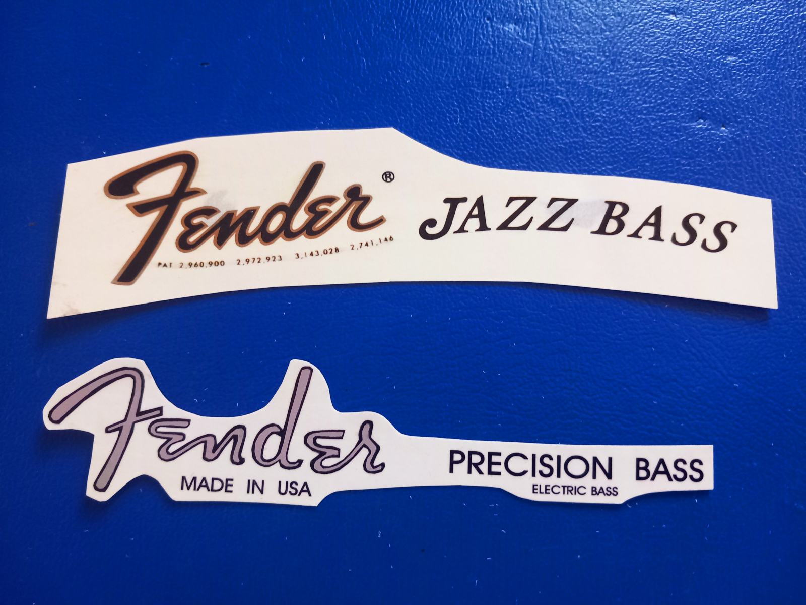 Fender Bass Waterslide Decal