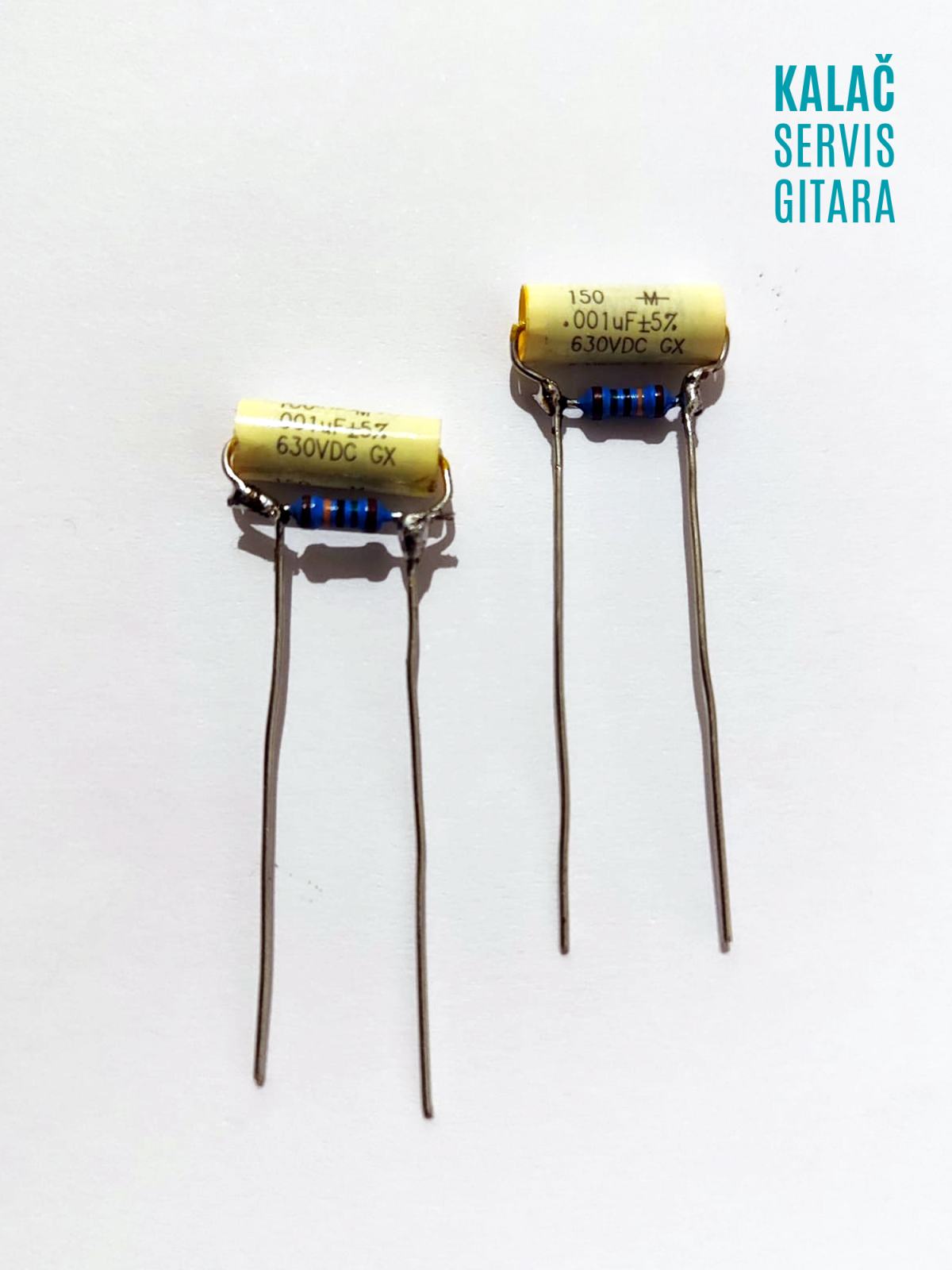 Treble bleed mod - Mallory cap 0,001 uF +150k resistor in parallel