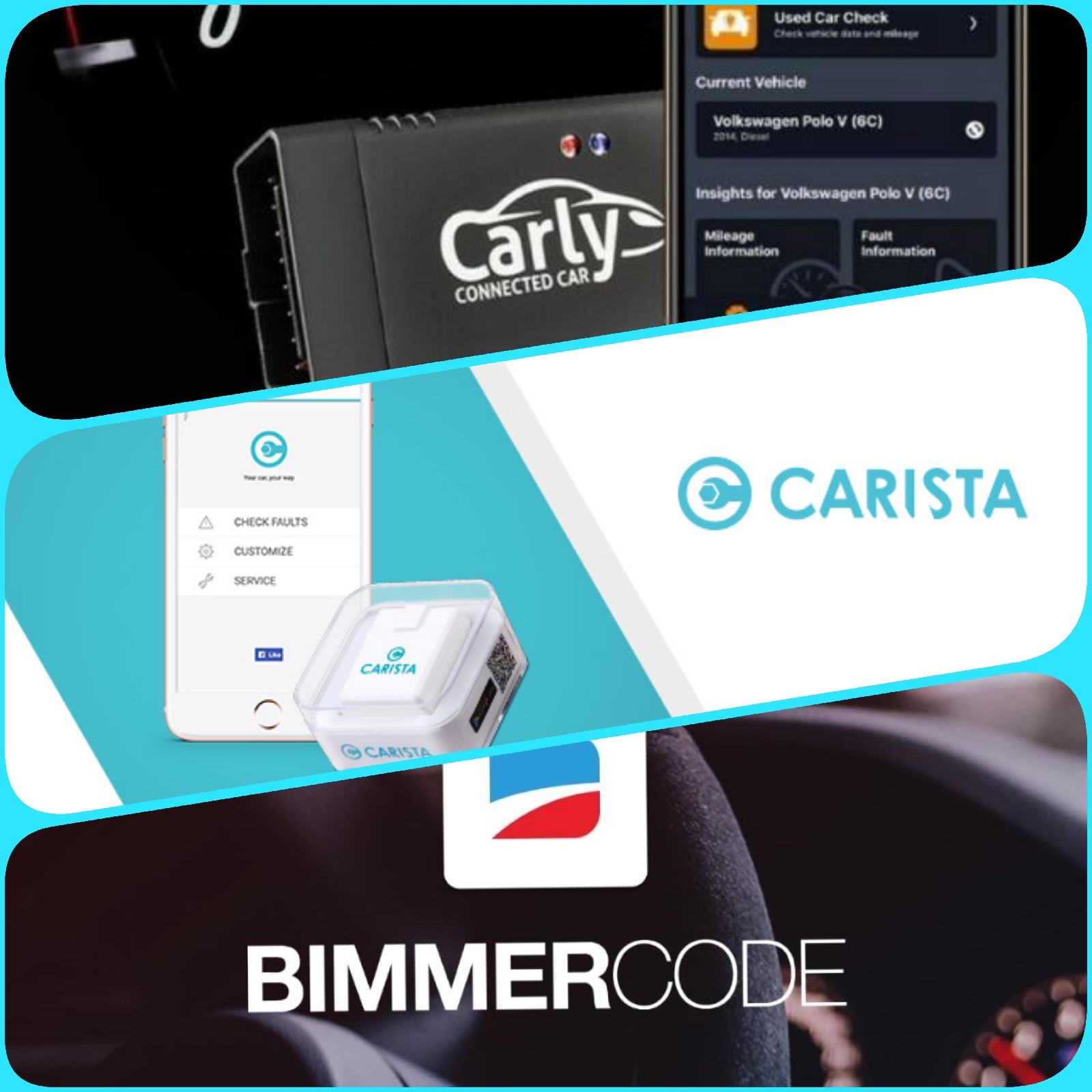 CARISTA, BIMMERCODE, CARLY