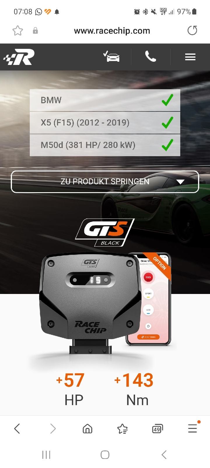 RACE CHIP TUNING BMW moguće zamjene!