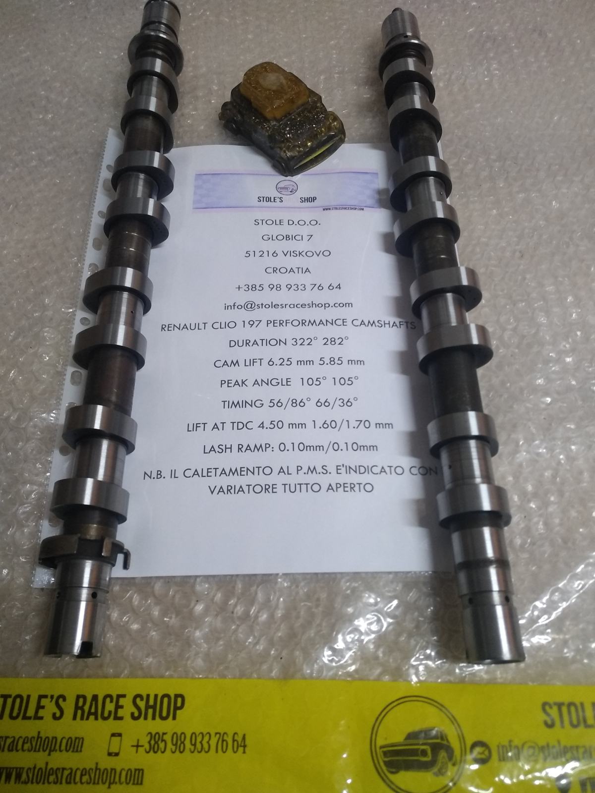 Trkaće bregaste Renault Clio III 197 Sport 2,0 16V