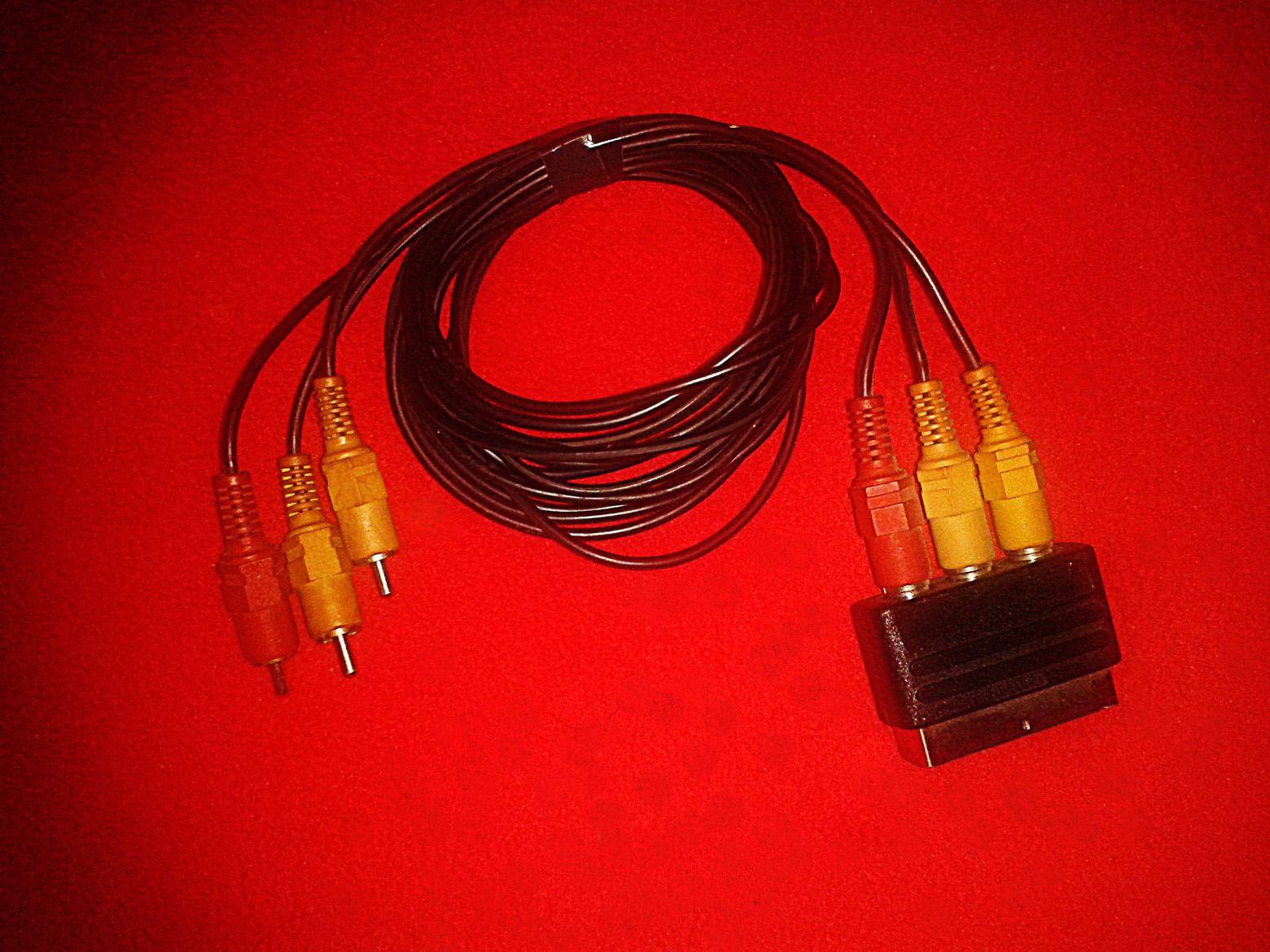 Kabel chinch na chinch (audio-video) + scart adapter
