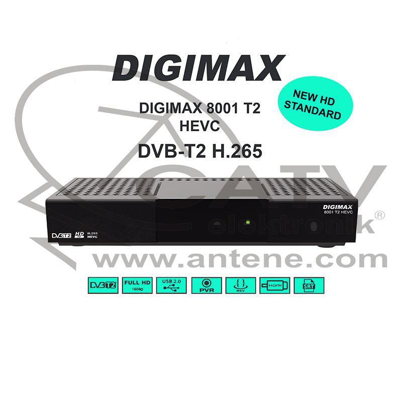 Digimax 8001 DVBT/DVB-T2 HEVC H.265 HD zemaljski prijemnik