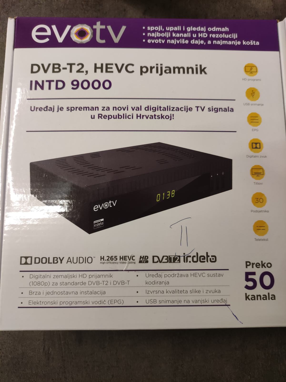Digitalni prijemnik DVB-T EVO TV