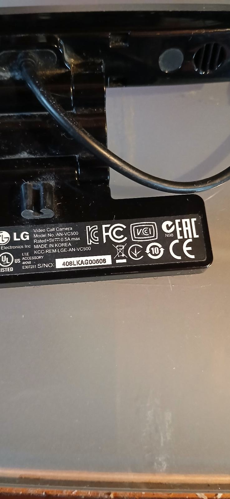 LG TV kamera