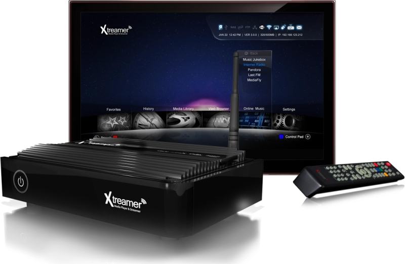 Media player XTREAMER Sidewinder 2 + 160 Gb hdd