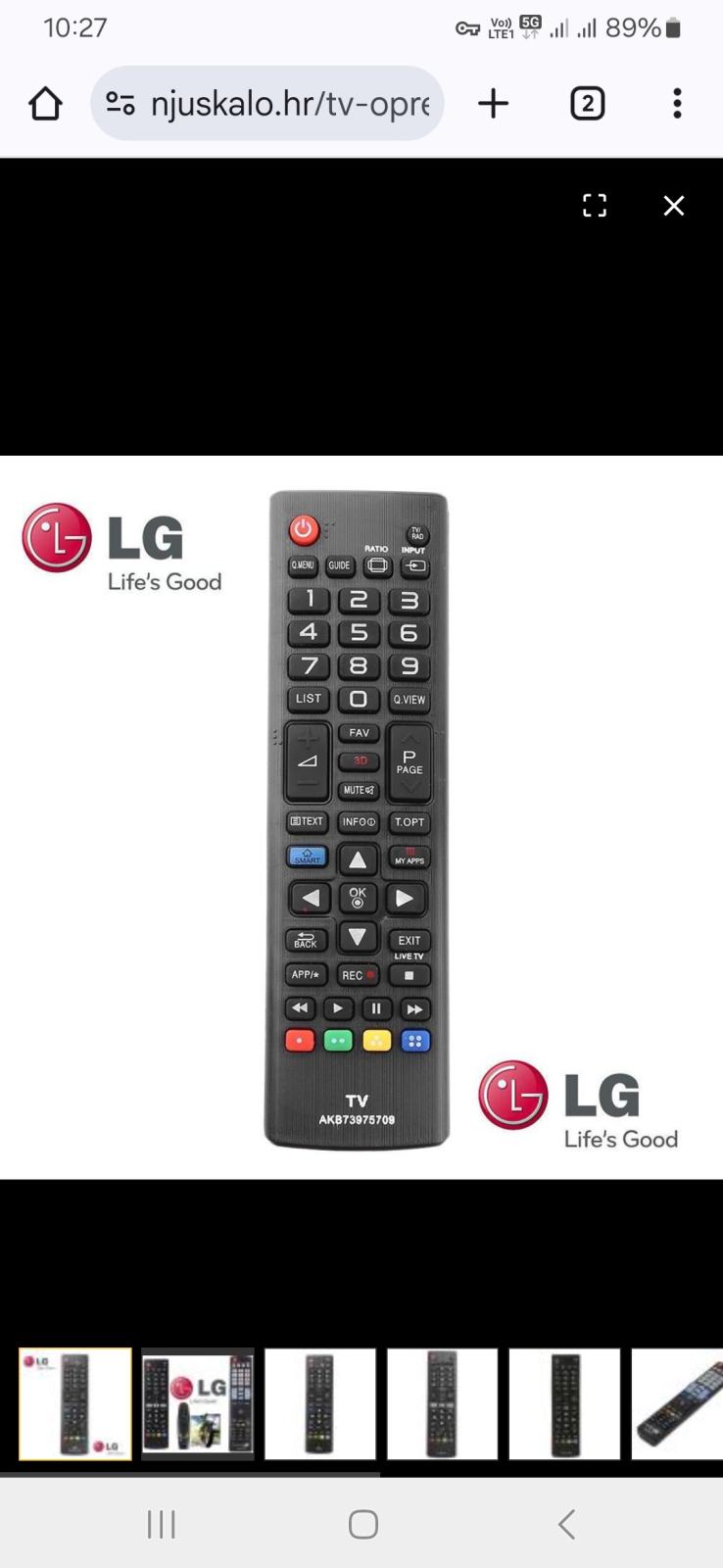 Original LG daljinski za smart televizore