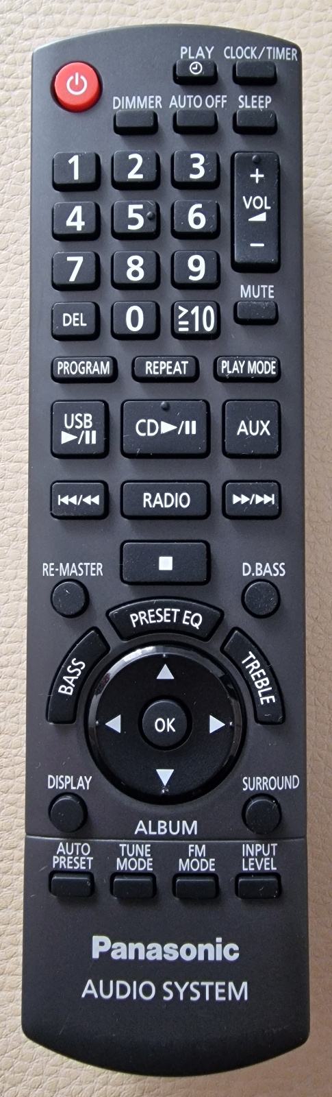 PANASONIC N2QAYB000519 daljinski za AUDIO SYSTEM
