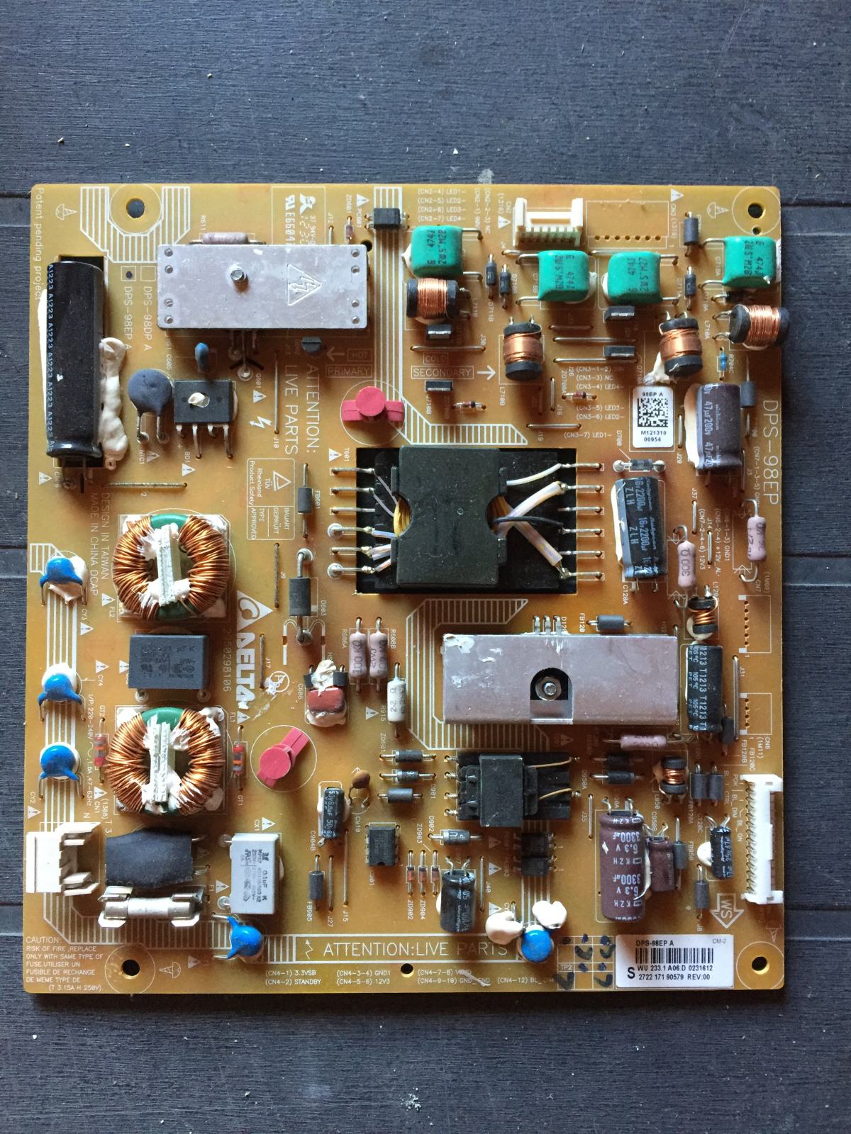 Philips 32 Led TV Napajanje Delta DPS-98EP