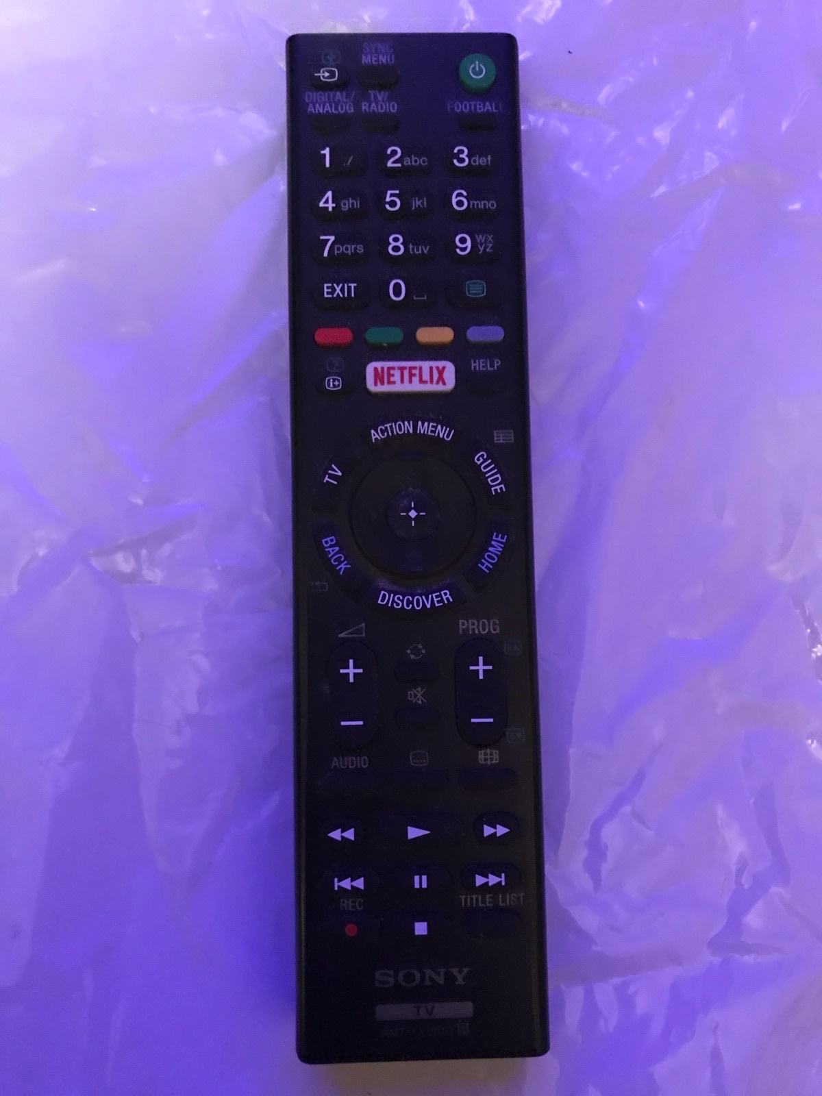 Sony daljinski upravljač