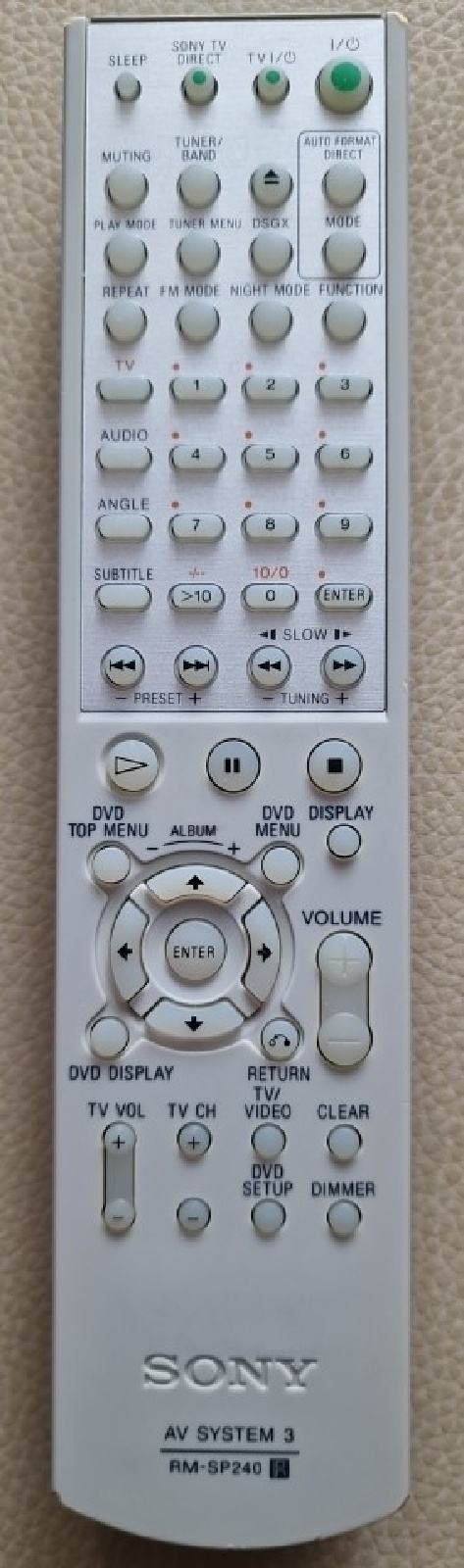 SONY RM-SP240 - AV SYSTEM 3 daljinski